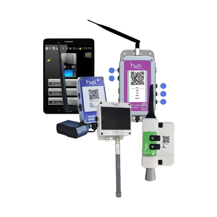 H2O Monitoring "PREMIUM" starter kit, including tablet, gateway, solar ...